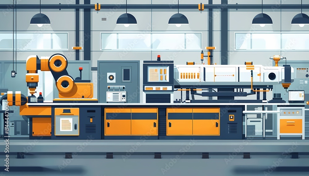 Flat design of lean manufacturing with lean metrics, performance ...