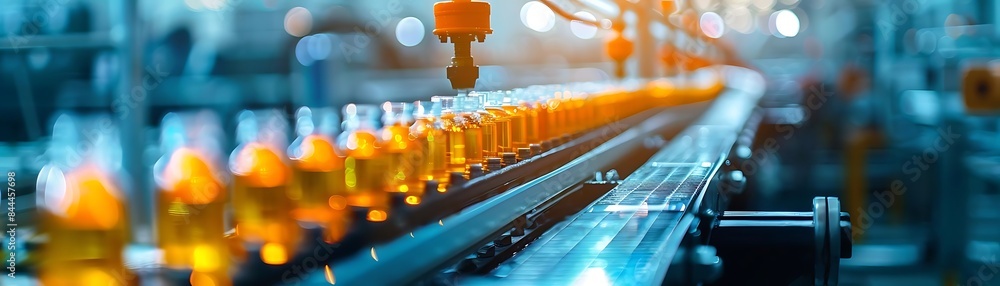 process innovation at the factory a conveyor belt transports a variety ...