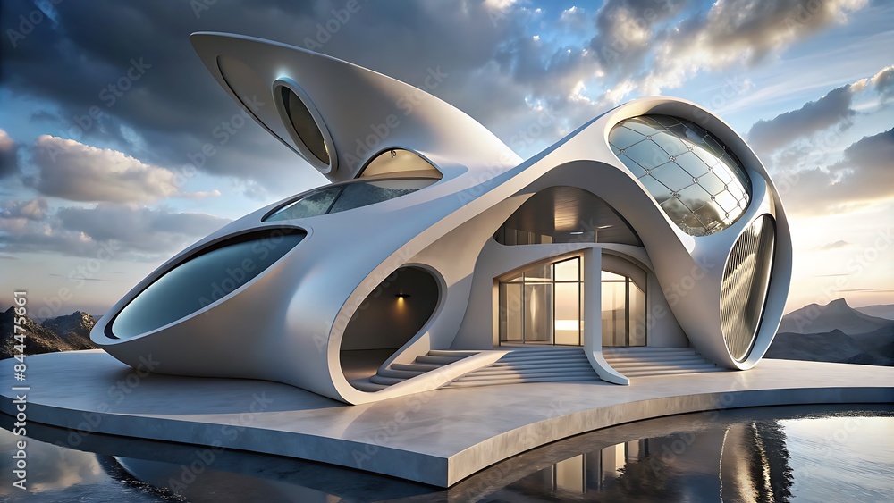 Futuristic House, Ready-to-Live 3D House Design, Futuristic Living ...