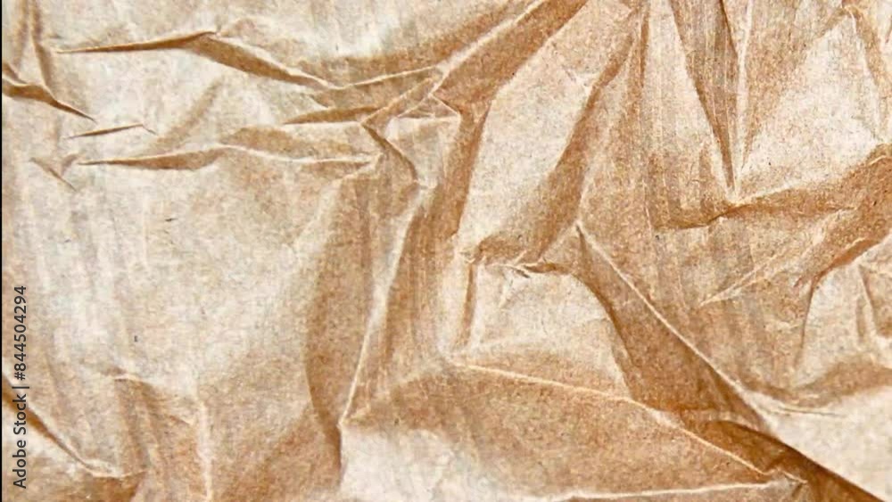 Stop motion of brown texture paper background. Crumpled Dirty Brown ...
