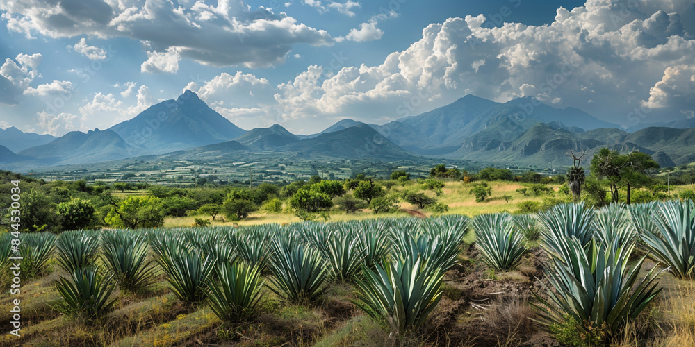 Thriving Agave Farm for Tequila Production Stock Photo | Adobe Stock