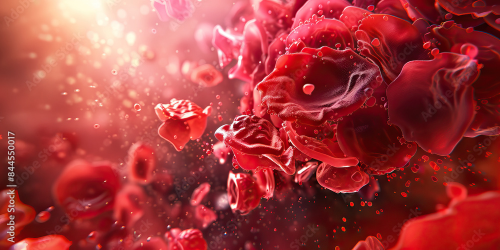 Crimson Red Hemoglobin Oxygenation: Microscopic examination of crimson ...