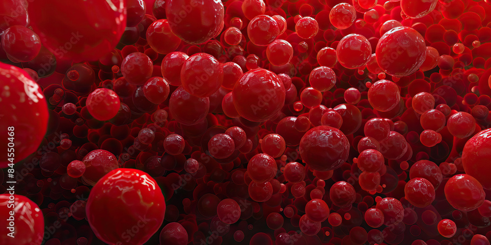 Crimson Red Hemoglobin Oxygenation: Microscopic examination of crimson ...