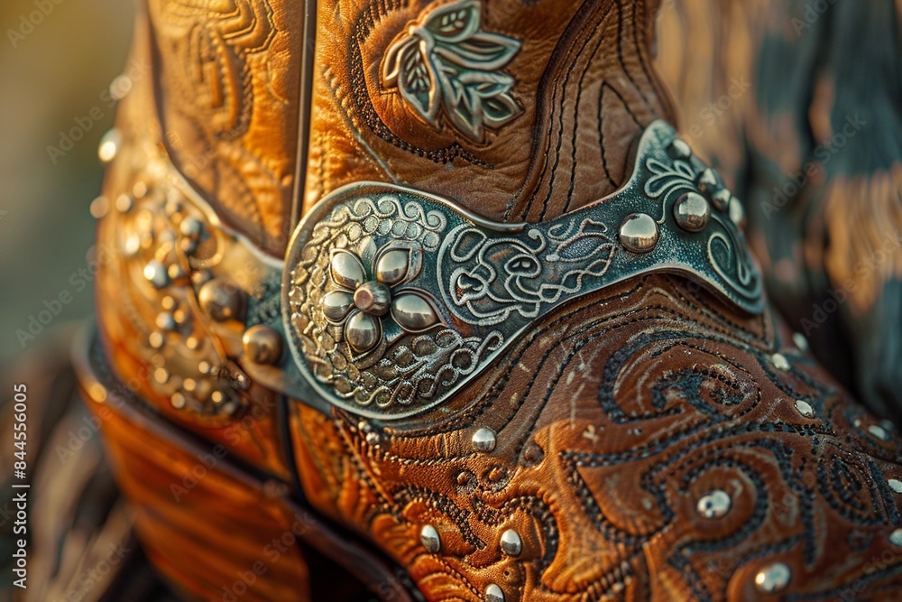 Explore the artistry and precision in the intricate details of a boot ...