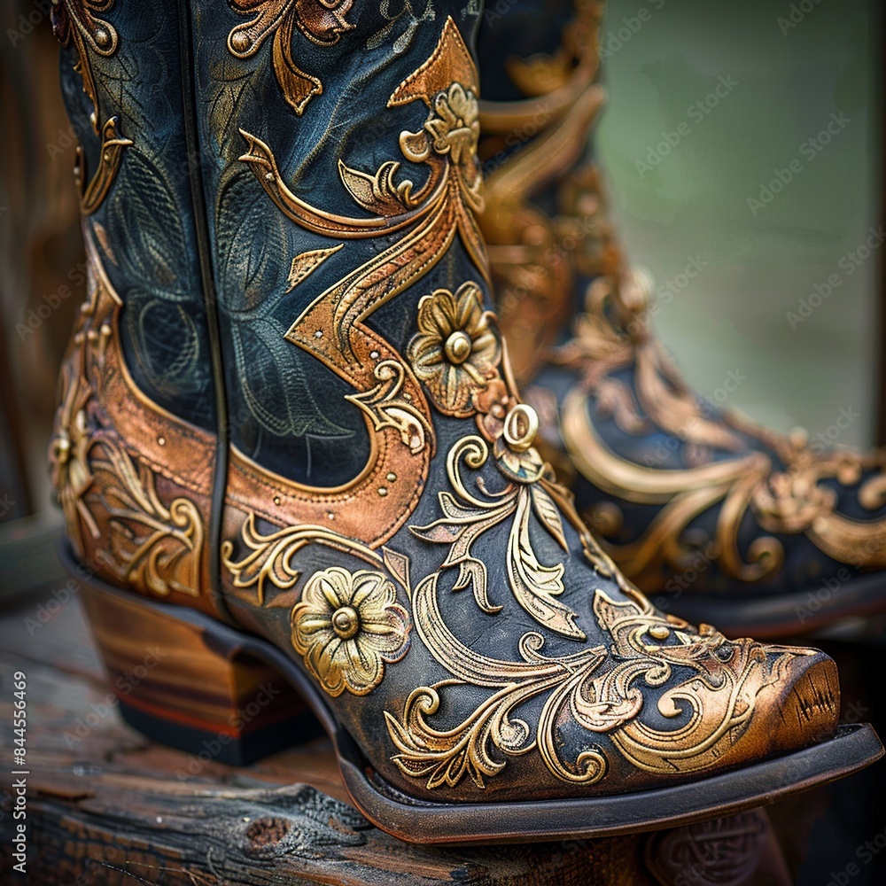 Explore the artistry and precision in the intricate details of a boot ...