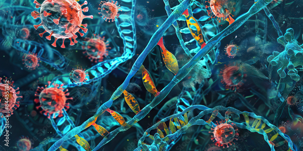 Virus assembly and release an animation showing how the creation of ...