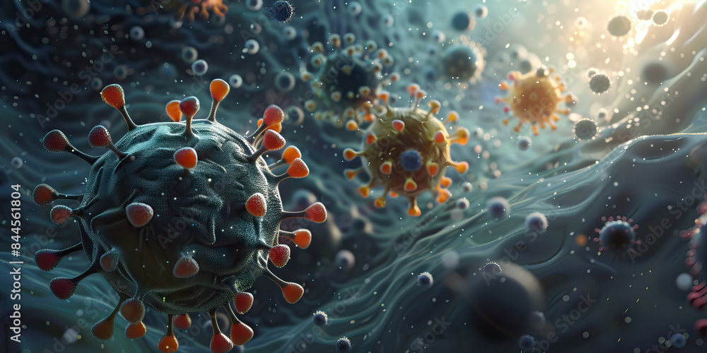 Virus Replication Cycle: An animated sequence showing the replication ...