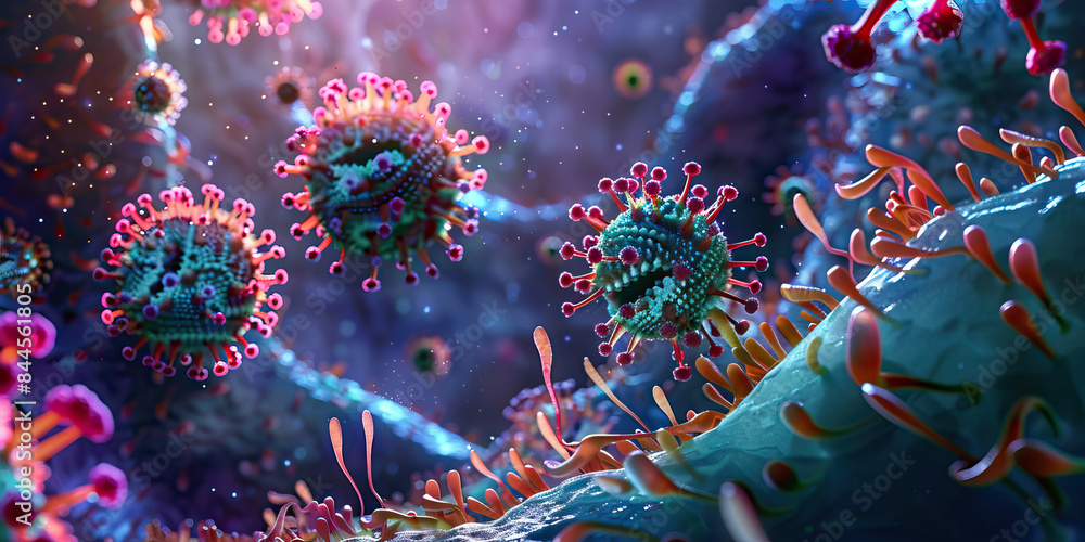 Virus Replication Cycle: An animated sequence showing the replication ...