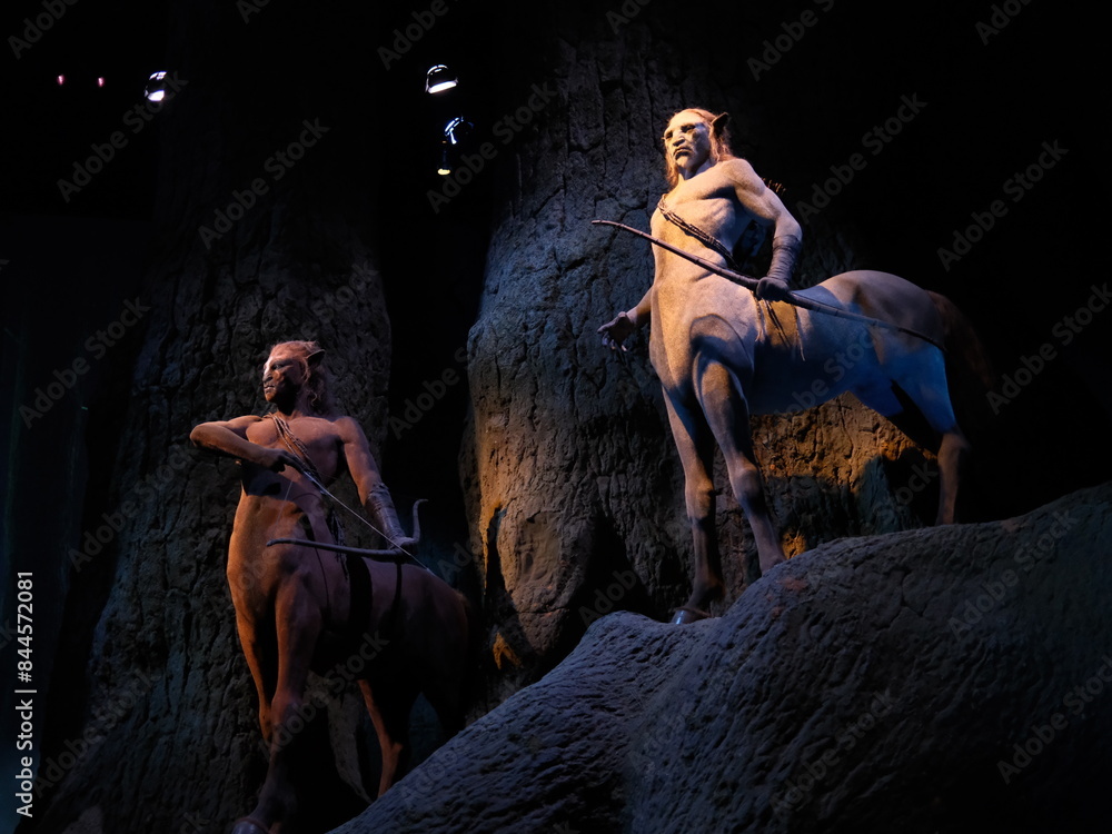 Tokyo - May 15 2024: model of centaur in movie in Warner Bros. Studio ...