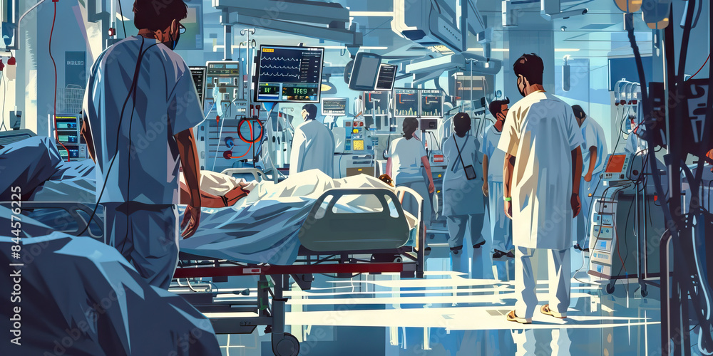 Impact on Healthcare Systems: An illustration showing the strain on ...