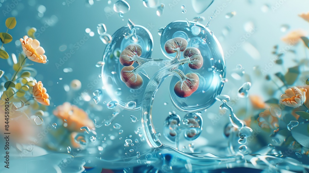 Water hydrates and cleanses the kidneys, ensuring their optimal ...
