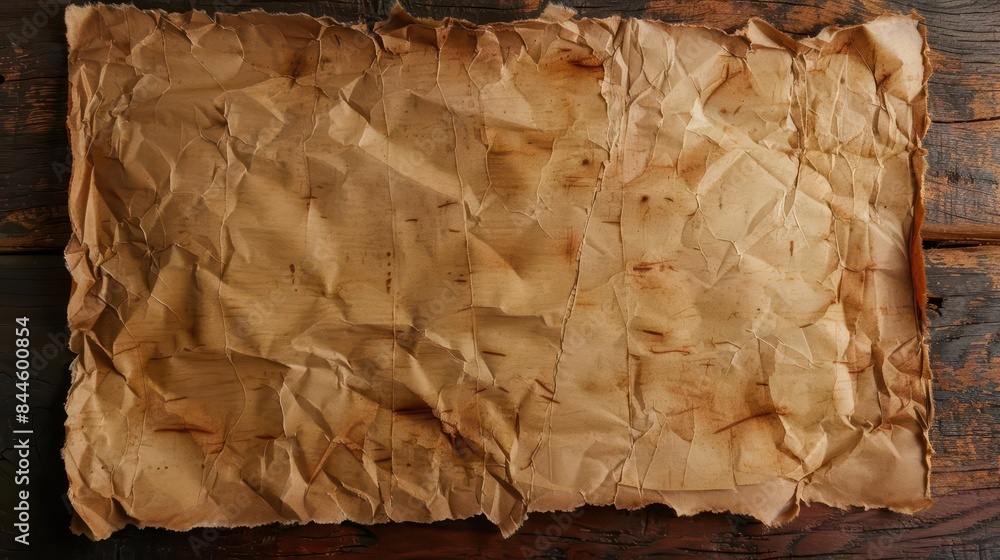 aged medieval paper sheet with torn edges vintage manuscript texture ...