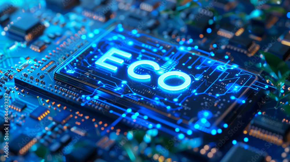 Computer CPU with ECO equipped chip semiconductor processor circuit ...