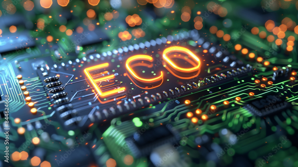 Computer CPU with ECO equipped chip semiconductor processor circuit ...