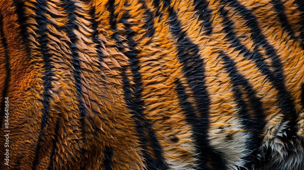 Background with a pattern of tiger stripes, tiger color. Tiger skin ...
