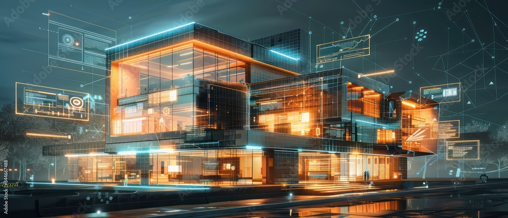 illustrating the layout of the building, including its exterior and ...