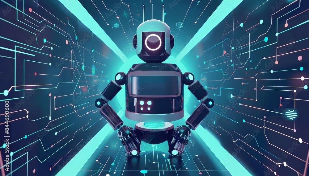 313 Unbreachable 3D cartoon AI cybersecurity safeguarding vital ...