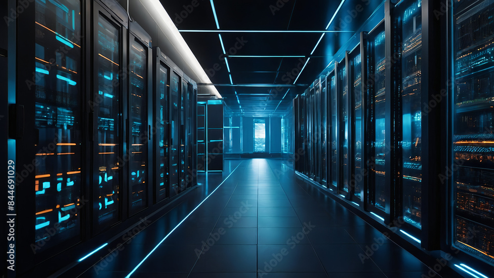 Futuristic Data Center: Cutting-edge technology in Modern Server Room ... Futuristic Data Center: Cutting-edge technology in Modern Server Room ...