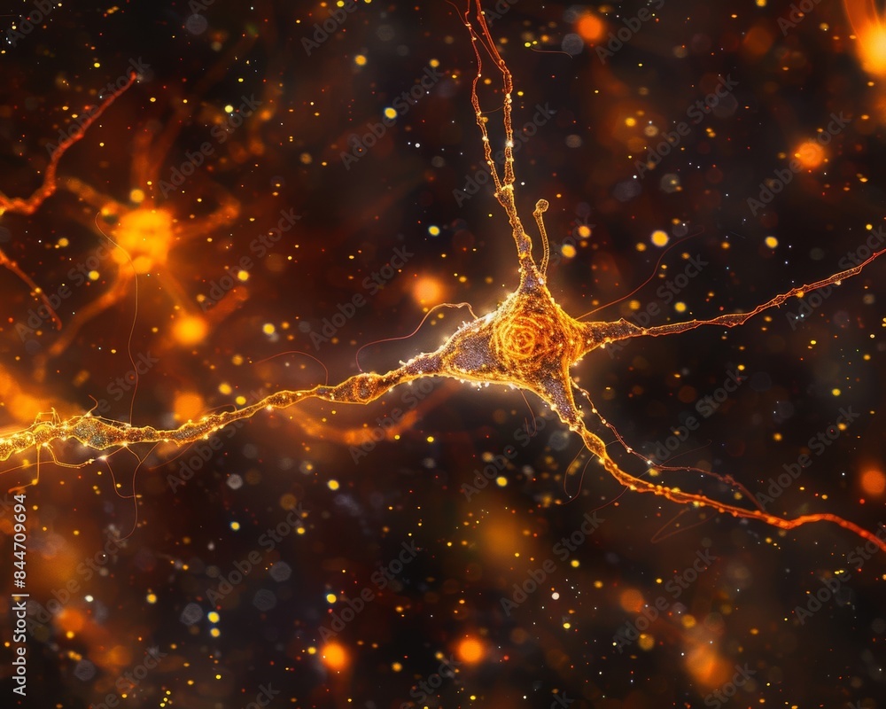 Explore the intricate beauty of a single neuron under the microscope ...