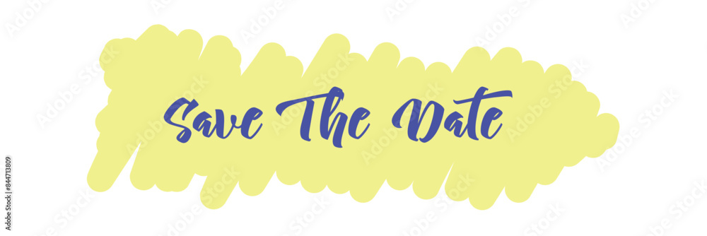 Save the date. Wavy elegant calligraphy spelling for decoration of the wedding invitation ...