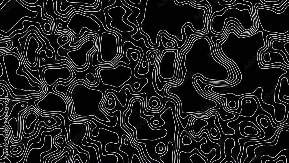 topography map animated background 4k Stock Video | Adobe Stock