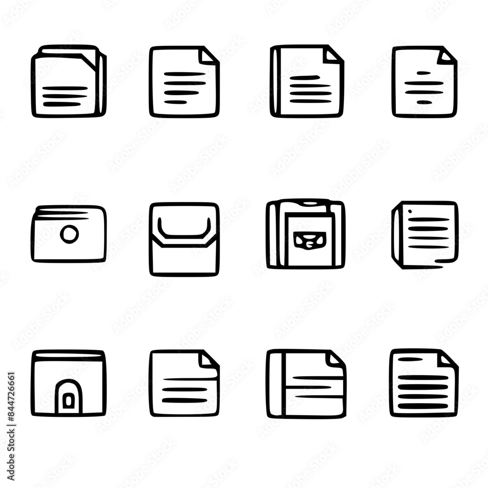 document icon, business icon, symbol icon, archive icon, contract icon ...