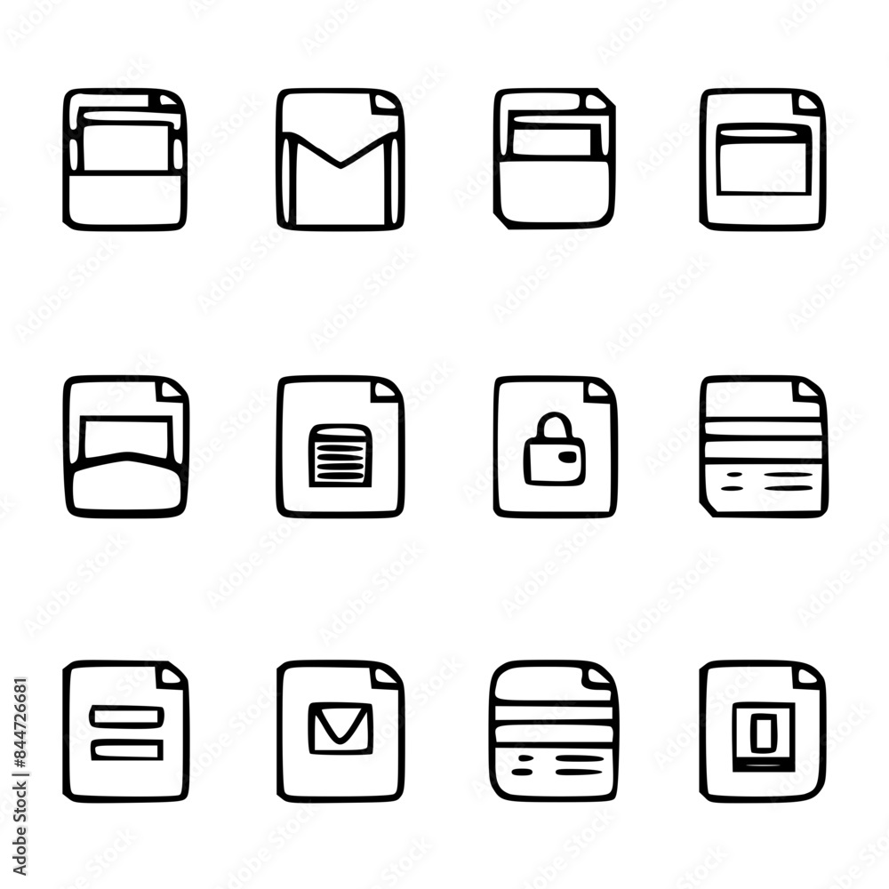 document icon, business icon, symbol icon, archive icon, contract icon ...