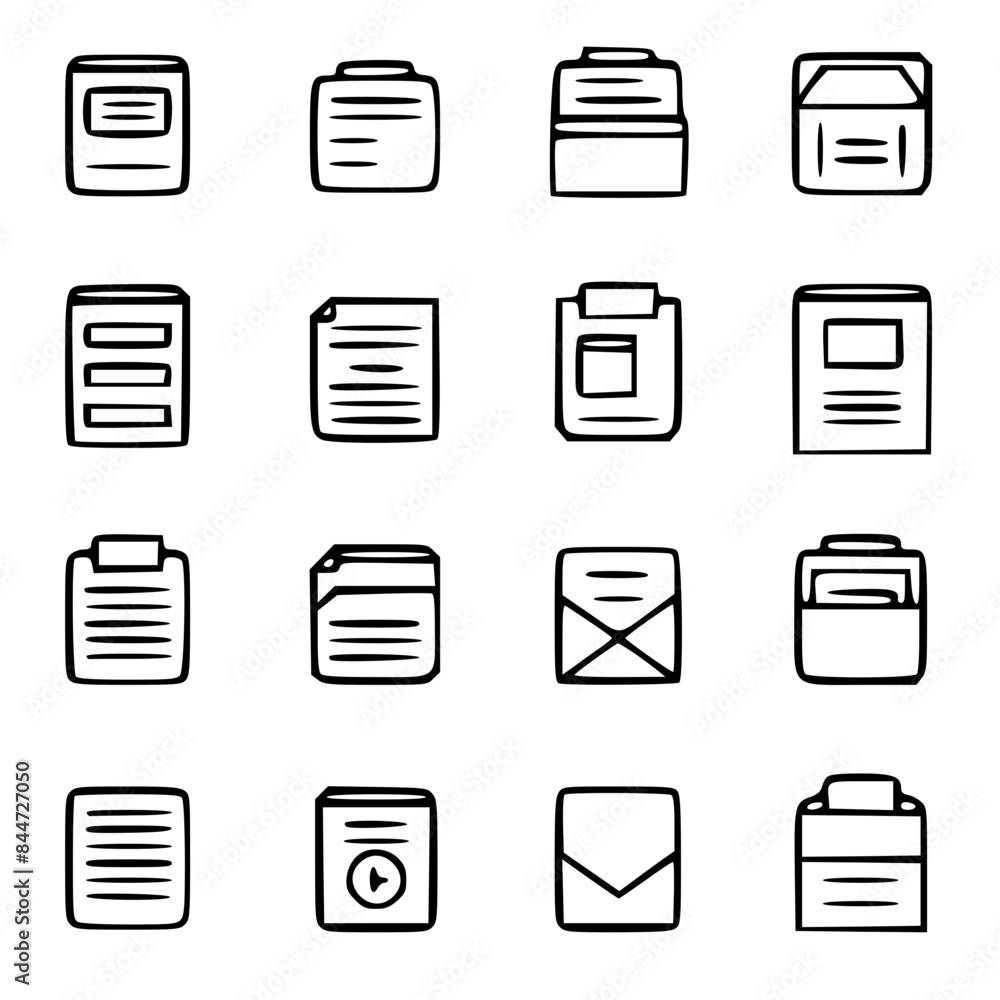 document icon, business icon, symbol icon, archive icon, contract icon, file icon, office icon ...