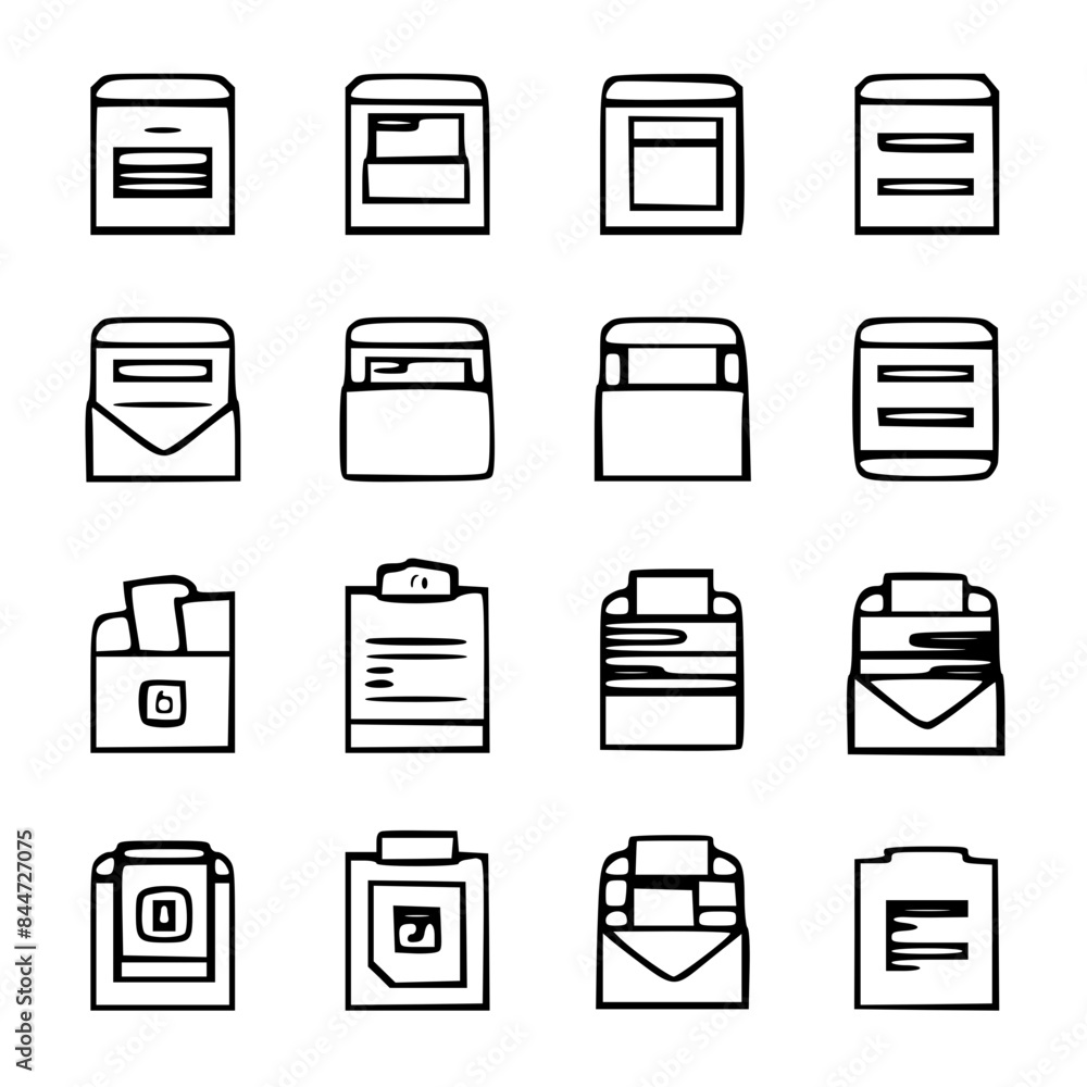 document icon, business icon, symbol icon, archive icon, contract icon, file icon, office icon ...