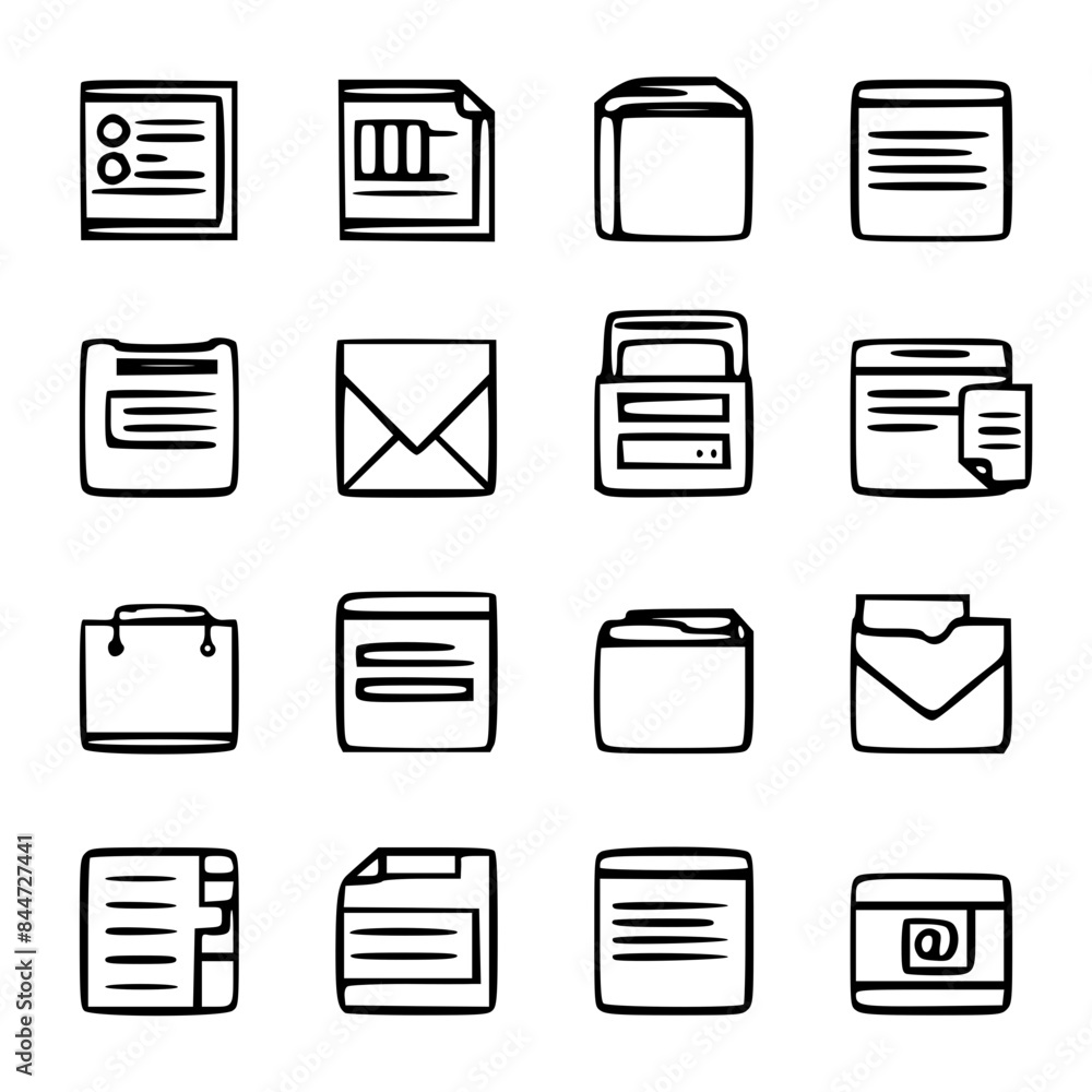 document icon, business icon, symbol icon, archive icon, contract icon ...