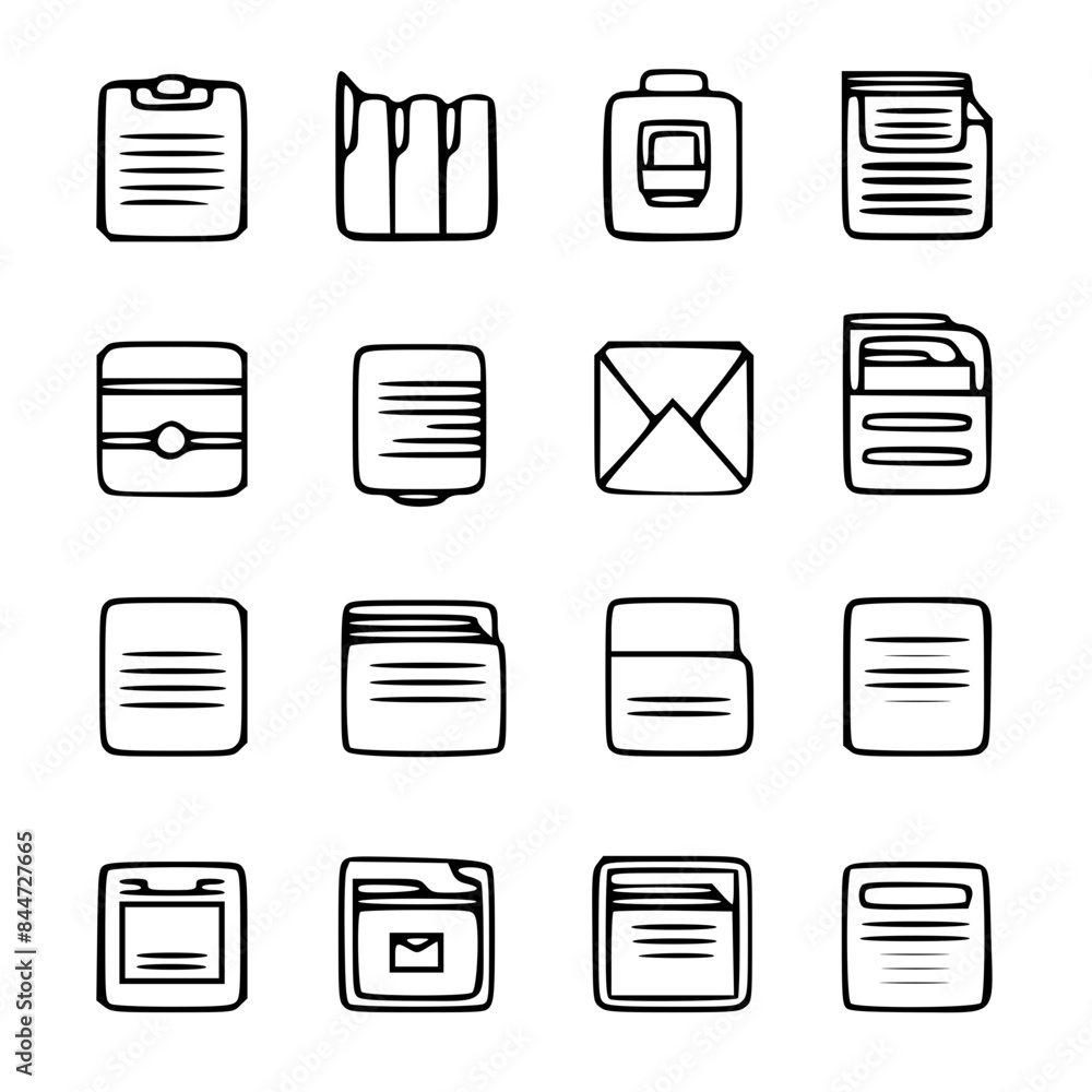 document icon, business icon, symbol icon, archive icon, contract icon ...