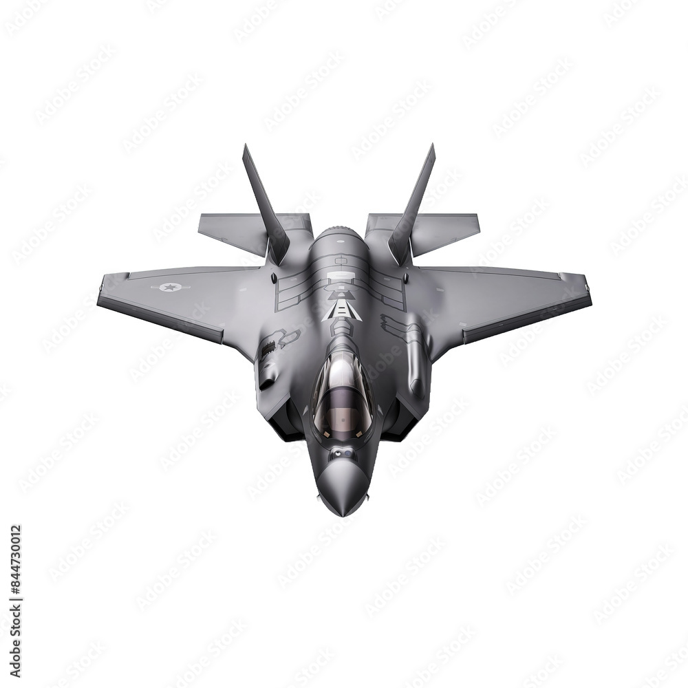 F-35 Lightning II isolated on transparent png background. A fighter jet ...