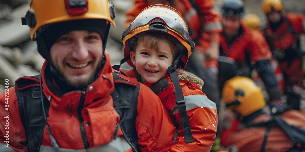 Rescue team conducts heroic search and rescue to save child from ... Rescue team conducts heroic search and rescue to save child from ...