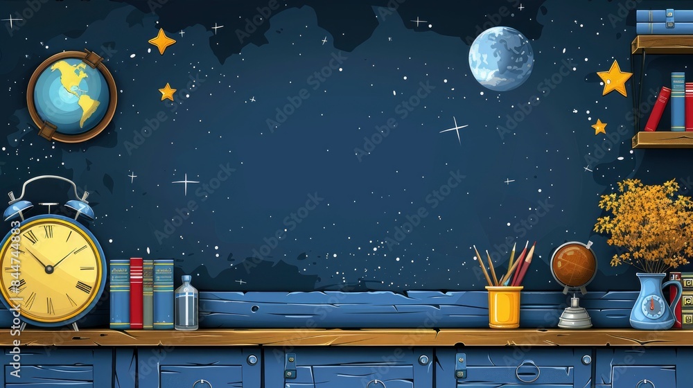 Welcome back to the school library poster with new resources Stock ...