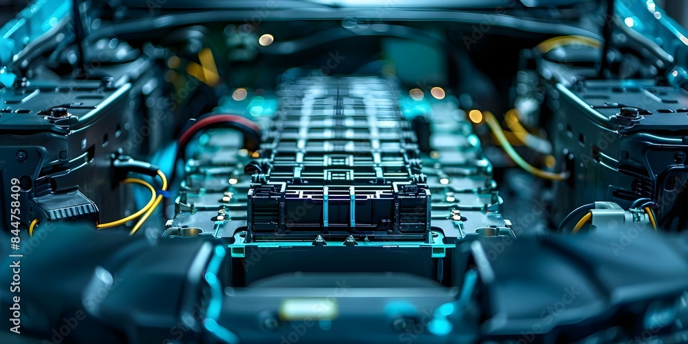 The Internal Wiring Connections of a Lithium Battery Pack in an ...