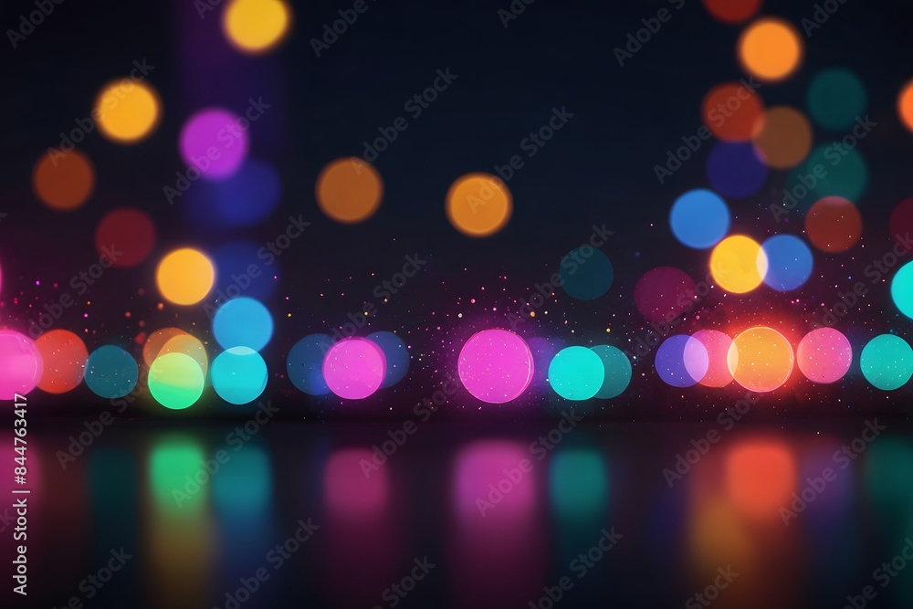 Retro neon bokeh Capture the nostalgic charm of the 80s with a bokeh ...
