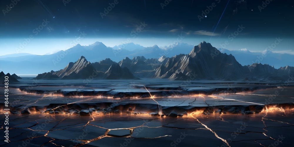 Diagram showing Earths tectonic plates interactions forming mountains ...