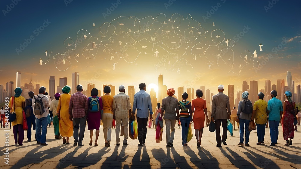 Global Population: People from different cultures, backgrounds, and ...