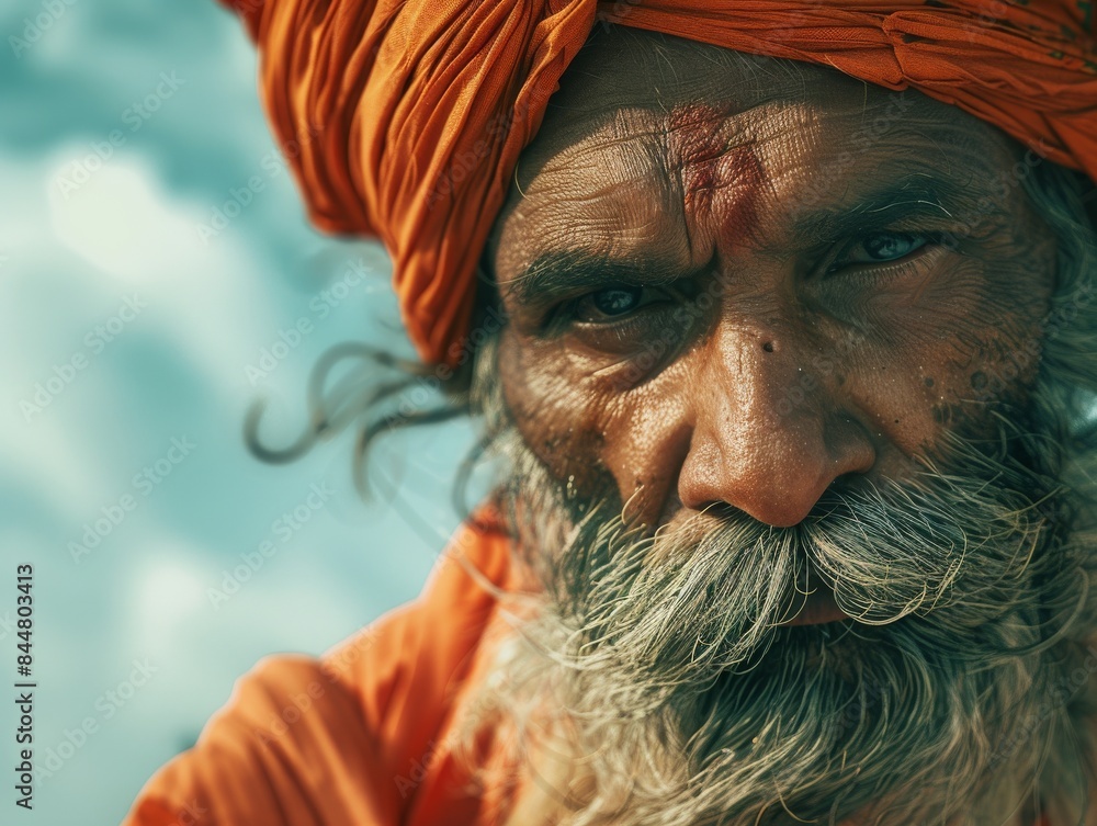 Man dark skin wearing skinny old man with beard, full body short, old ...