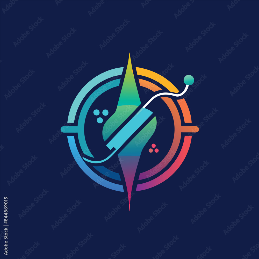 A modern, colorful logo design for a biofeedback device. The logo ...