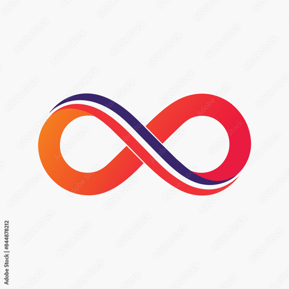 Minimalist vector logo design featuring an infinity symbol with wings ...