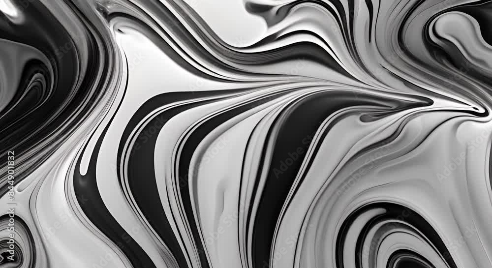 Abstract Liquid black and white texture Organic background for visual ...