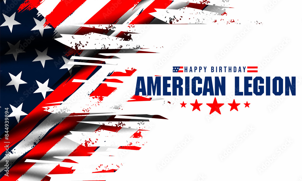 Happy Birthday American Legion Background Vector Illustration , Thank ...