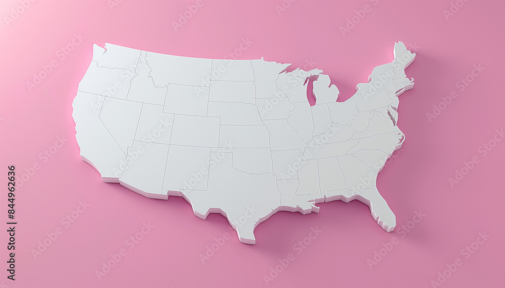 United States Map - World map International vector template with paper ...