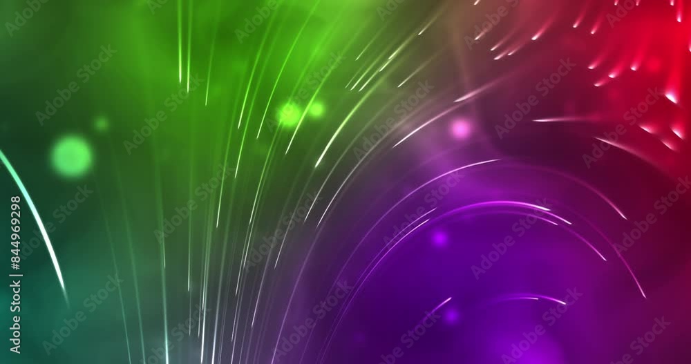 Particle lines motion background. Animation of particles and glowing ...