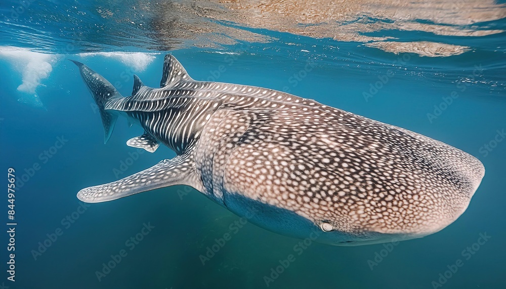 whale shark - Rhincodon typus - is a slow moving, filter feeding carpet ...