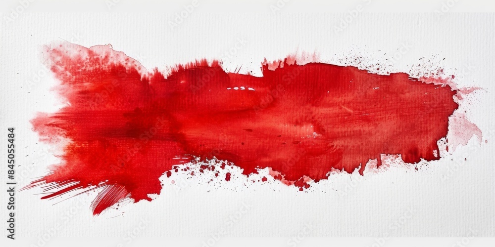 Ethereal Watercolor Texture Elements on Red Ink Background - Serene 4K ...