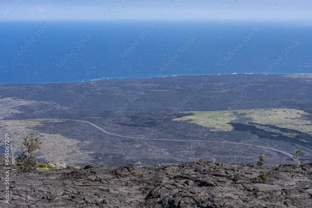 Mauna Ulu lava flows 1969 to 1974, Hawaii Volcanoes National Park, The ...