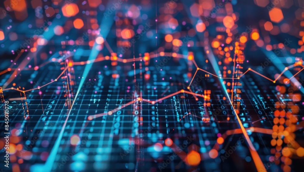Convey the essence of teamwork and collaboration through a 3D bar graph ...