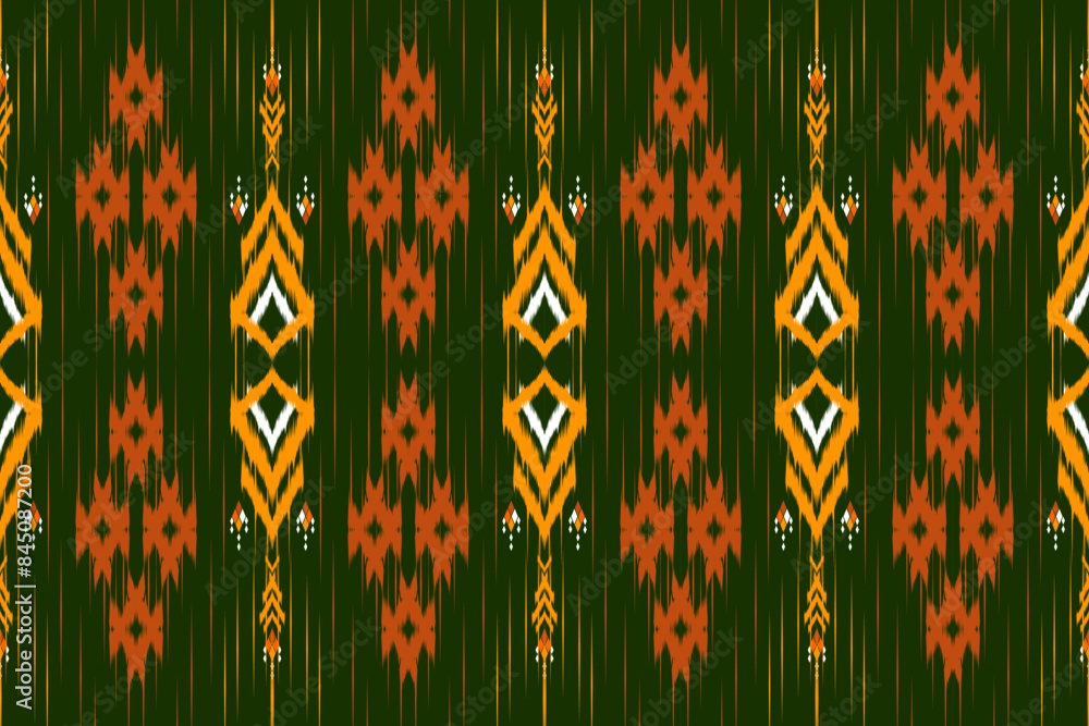 seamless patterns ethnic oriental iKat pattern traditional design for ...